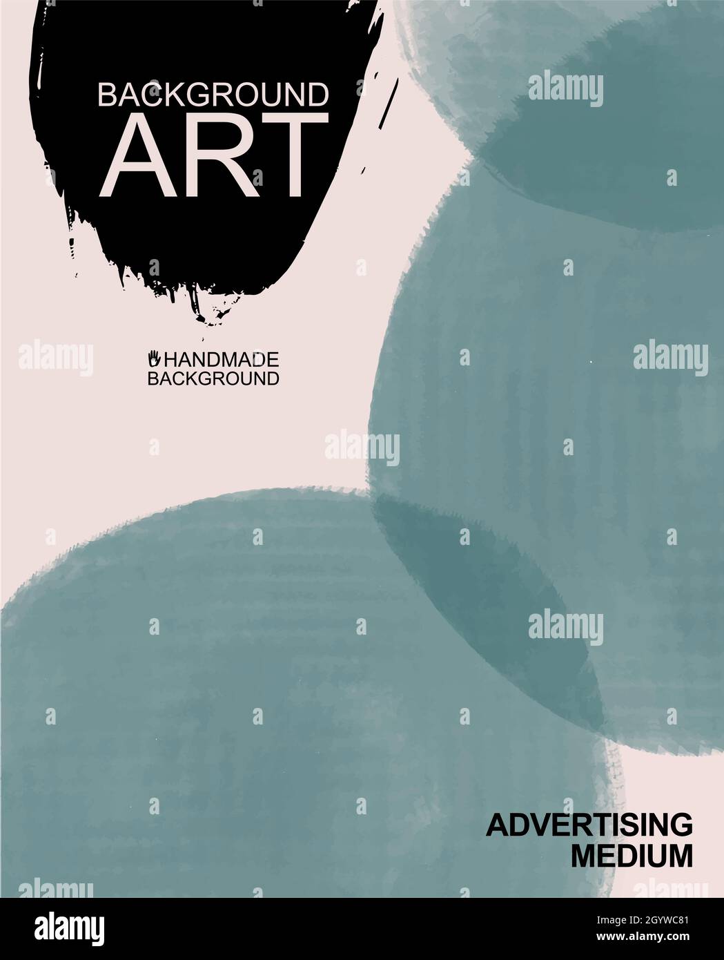 Minimalistic poster. Minimum elements. Advertising medium. Abstract ...