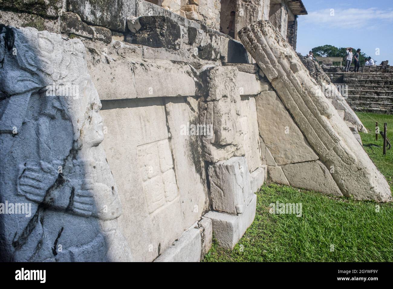 Palenque Palace, Palenque, Mexico Stock Photo - Alamy
