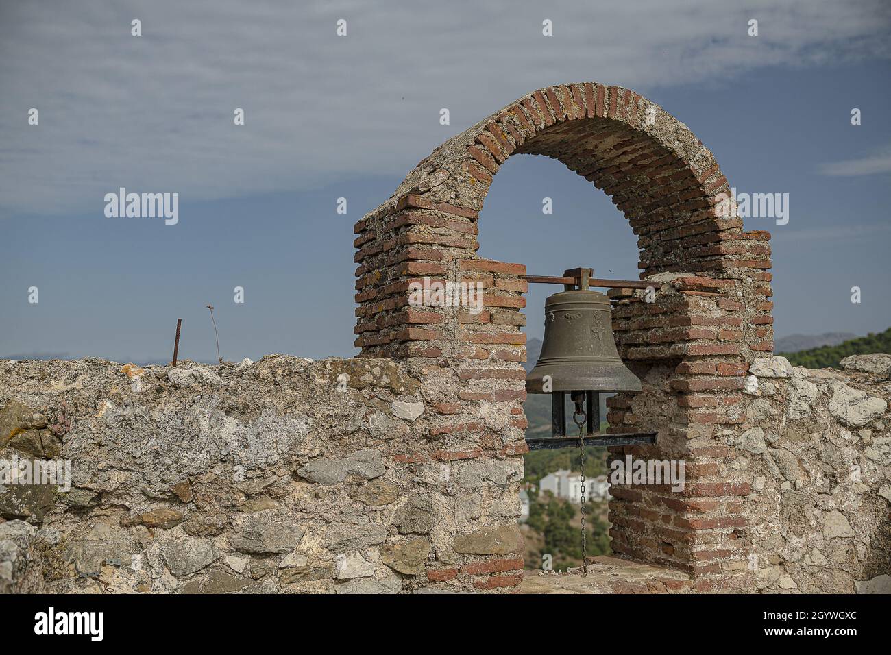 Beautiful shot of an abandoned destroyed castle Stock Photo - Alamy