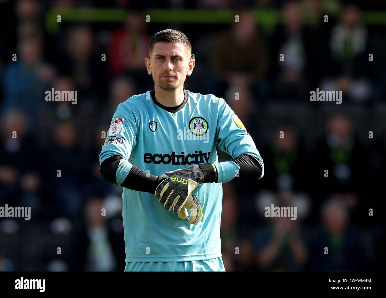 Forest Green Rovers goalkeeper, Luke McGee during the Sky Bet League ...