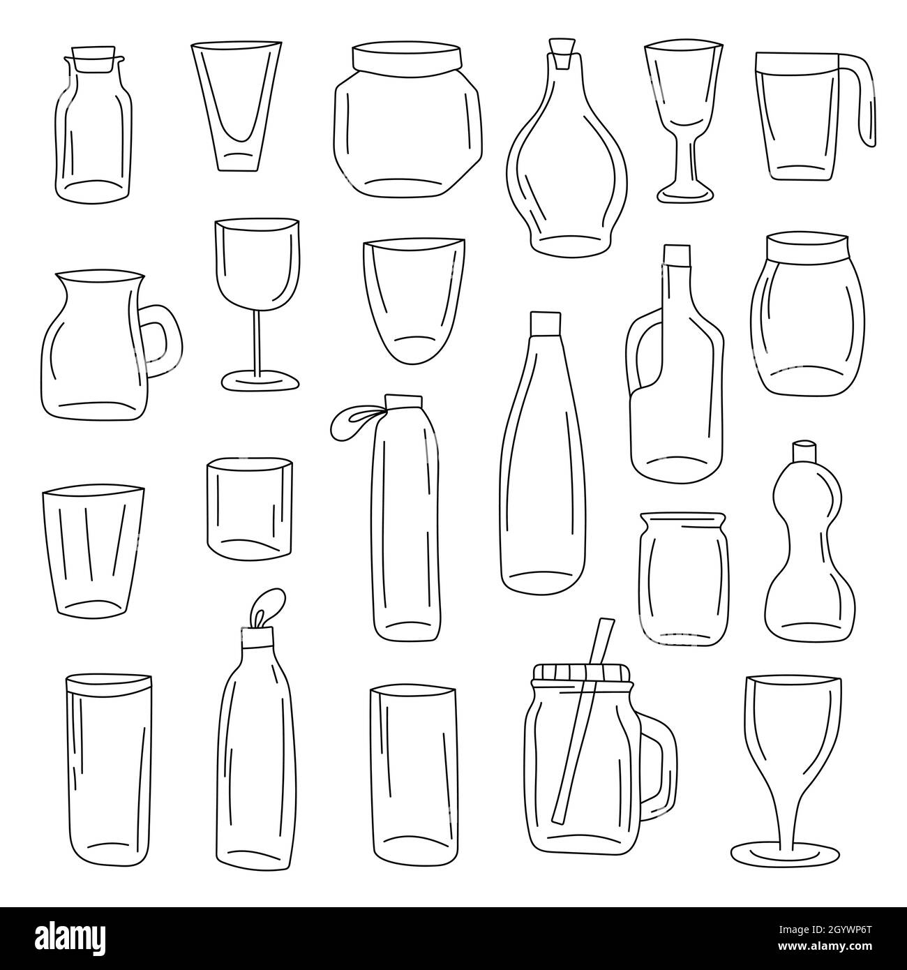 Canning bottles Stock Vector Images - Alamy