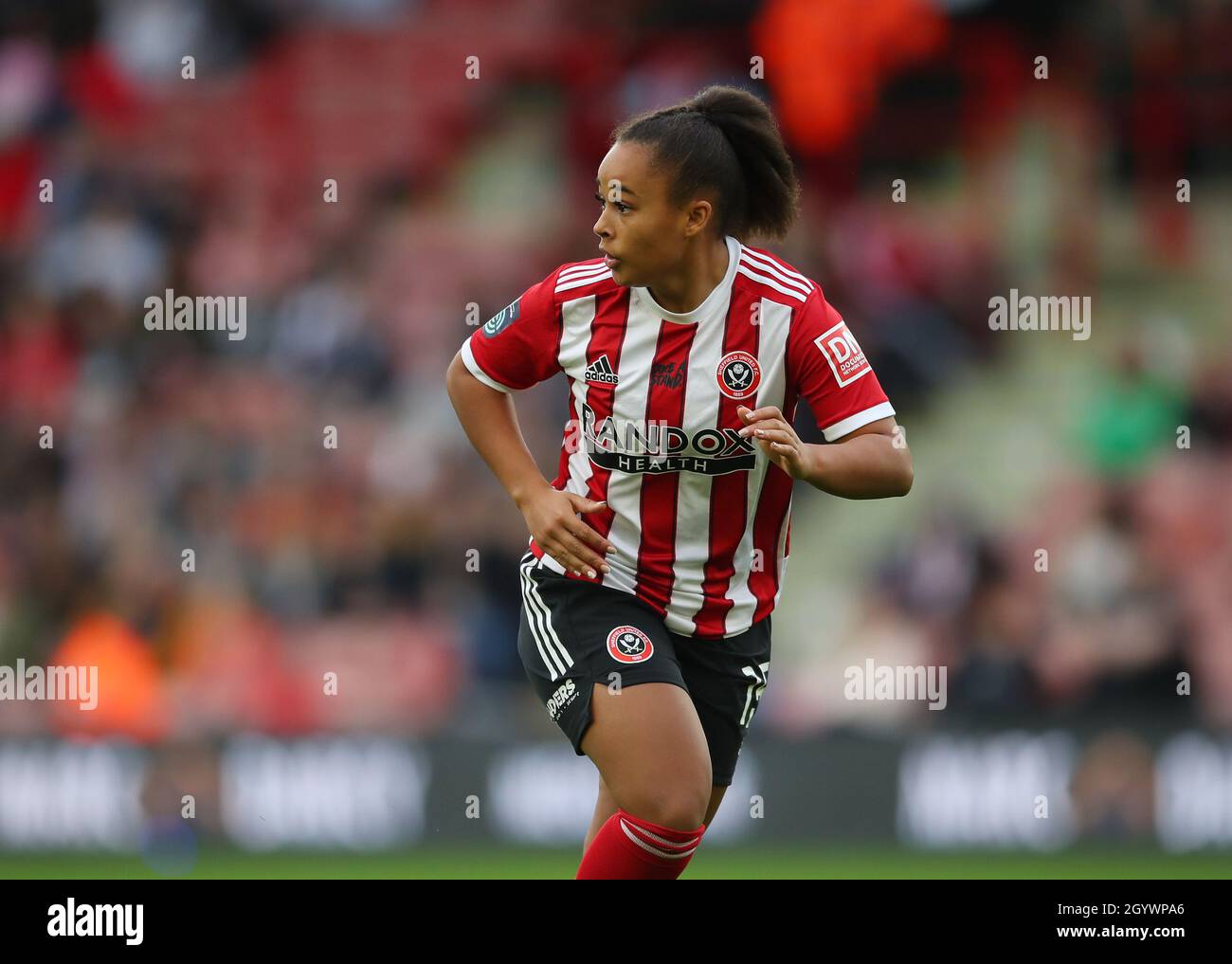Sheffield, England, 9th October 2021. Tamara Wilcock of Sheffield Utd ...