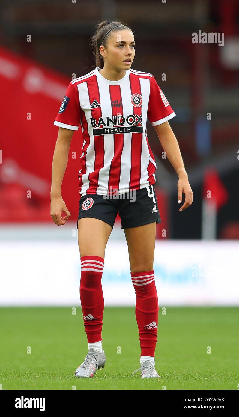 Sheffield, England, 9th October 2021. Tara Bourne of Sheffield Utd ...
