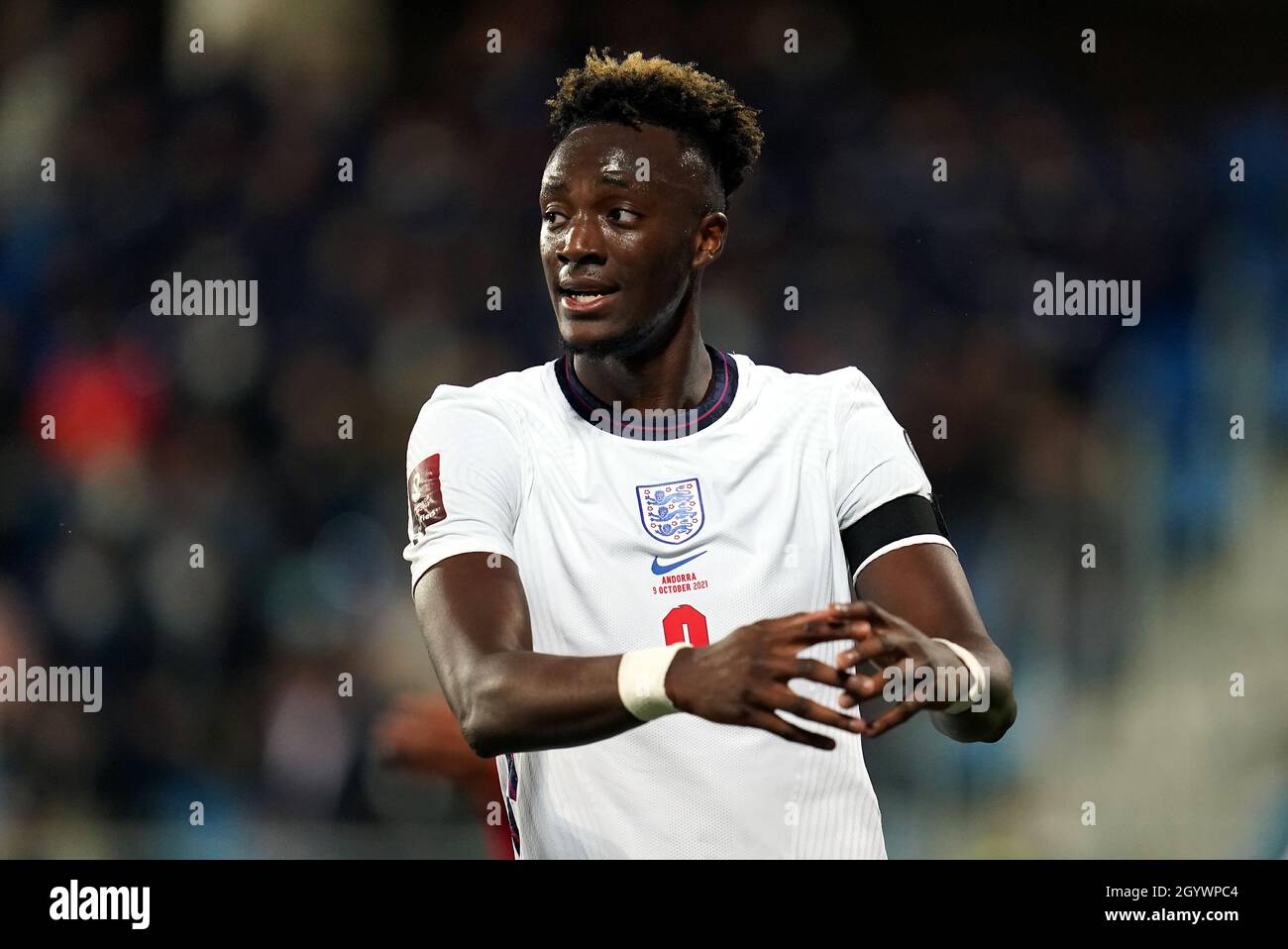 England's Tammy Abraham during the FIFA World Cup Qualifying match at ...