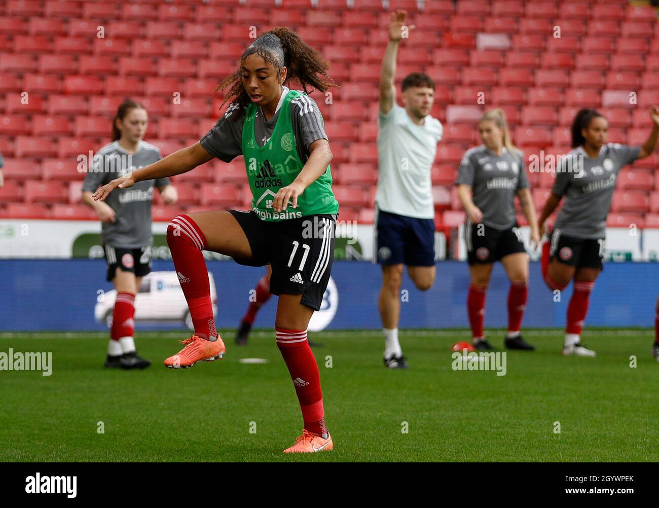 Sheffield, England, 9th October 2021. Jess Clarke of Sheffield United ...