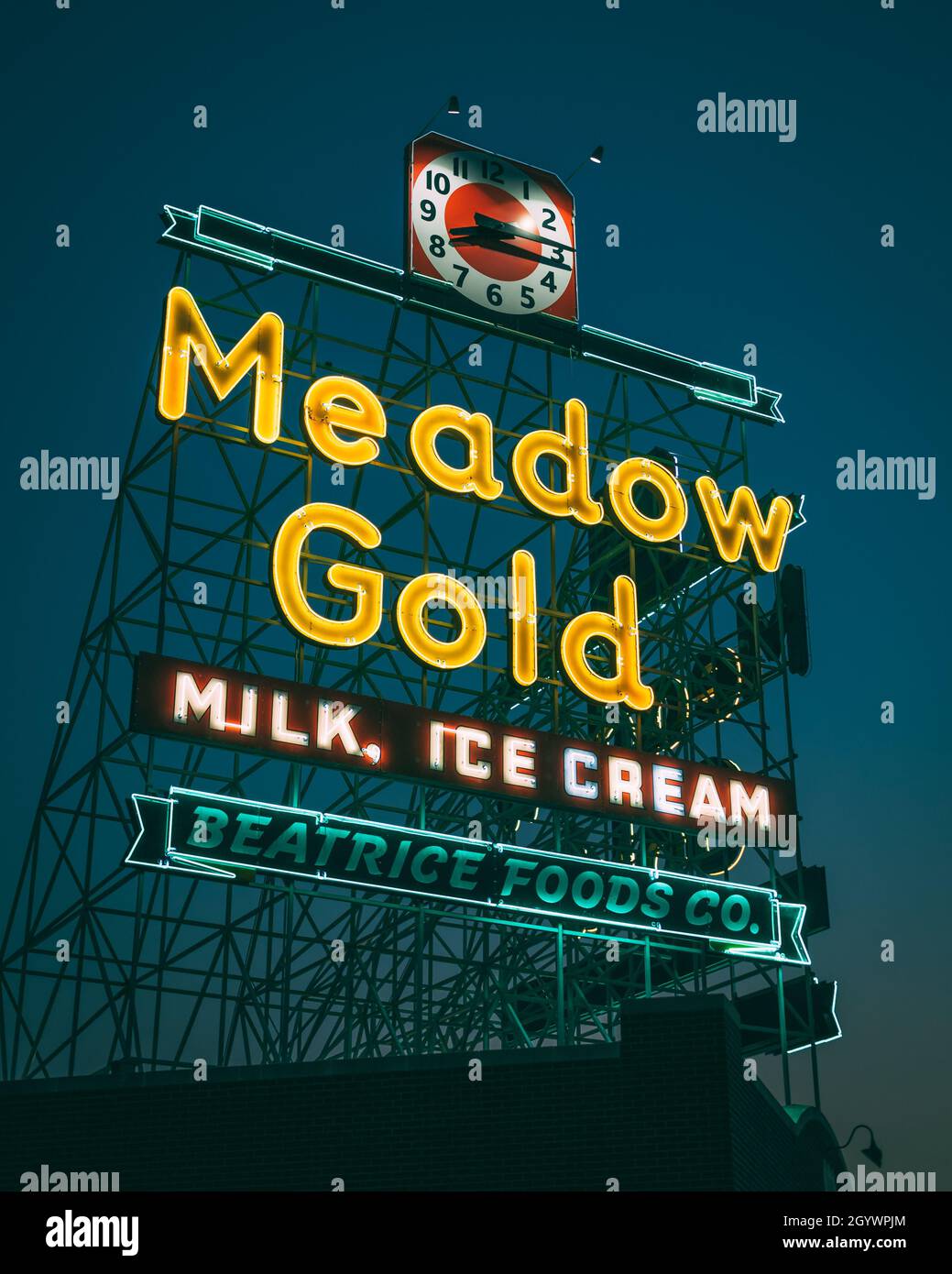Meadow gold neon hi-res stock photography and images - Alamy