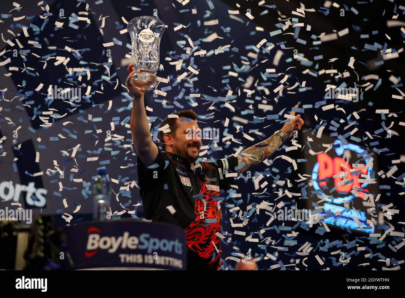 Morningside Arena, Leicester, UK. 9th Oct, 2021. PDC BoyleSports Darts ...