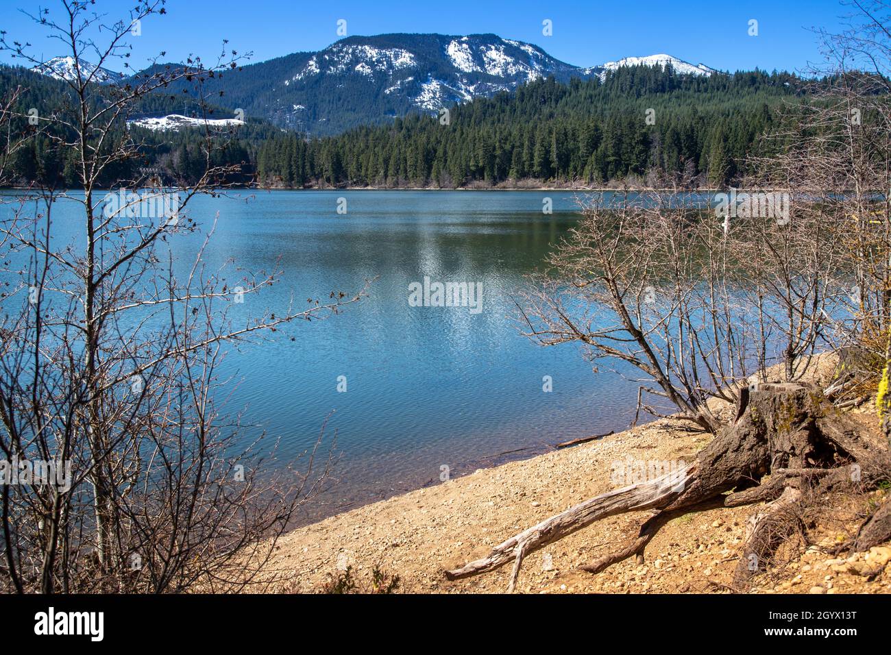 Lake Easton State Park in Washington State on an Early Spring Morning ...
