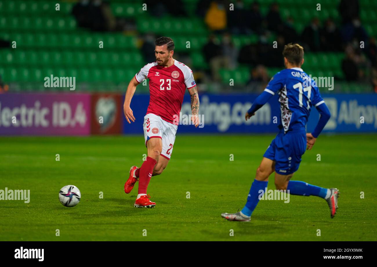 October 10, 2021:Pierre Emile Hoejbjerg of Denmark during Moldova ...
