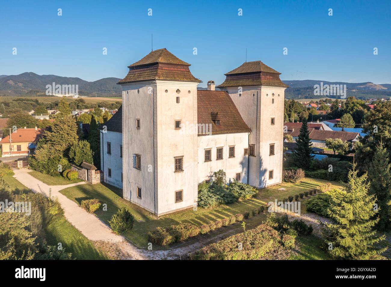 Renaissance mansion in Diviaky outside of Turcianske Teplice in Central ...