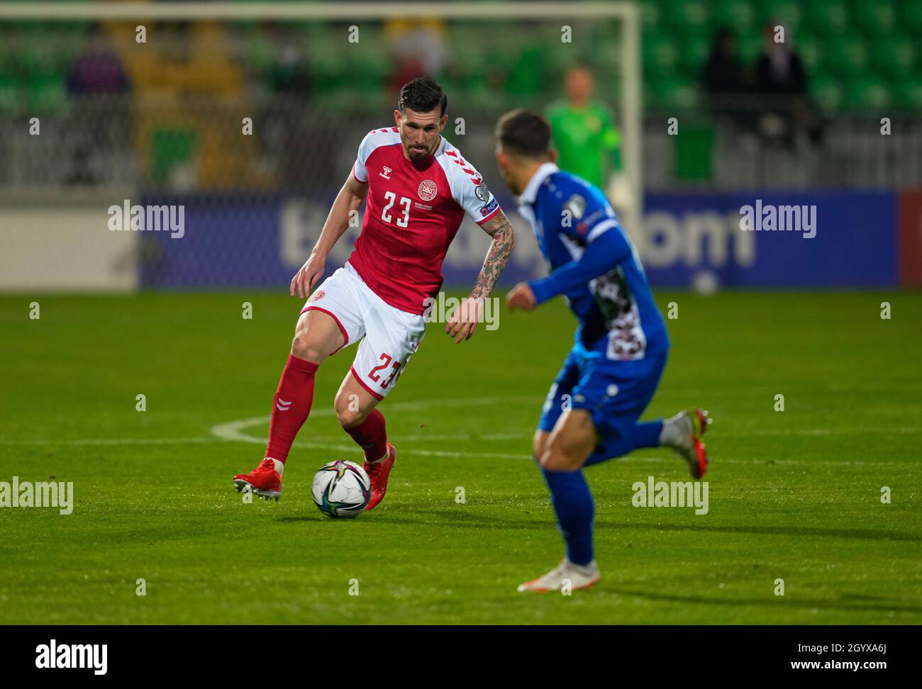 October 10, 2021:Pierre Emile Hoejbjerg of Denmark during Moldova ...