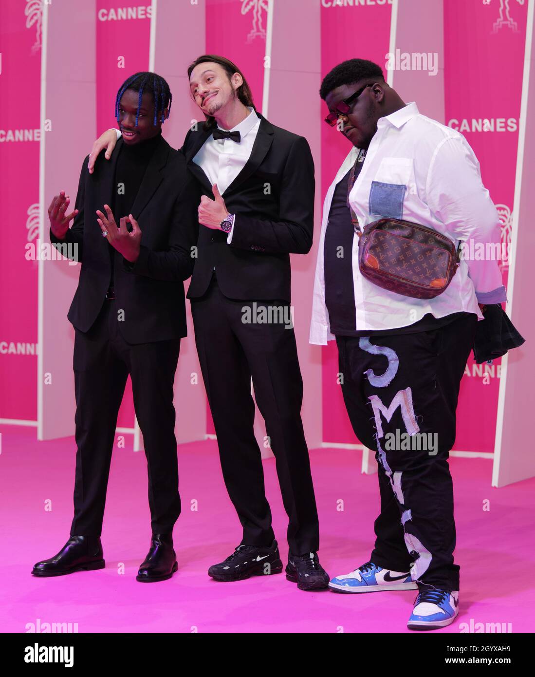 Cannes, France, 9 October 2021, GEEEKO (Rapper), ROMÉO ELVIS (Rapper ...