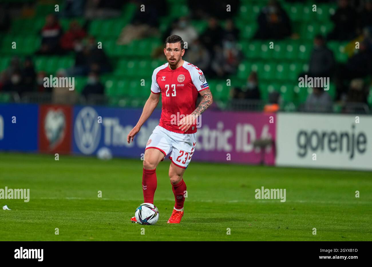 October 10, 2021:Pierre Emile Hoejbjerg of Denmark during Moldova ...