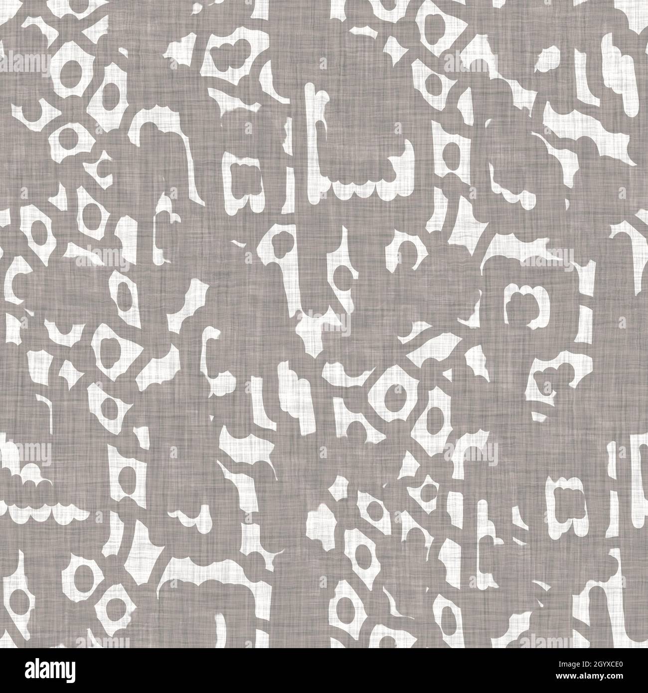 Seamless french neutral greige mottled farmhouse linen effect ...