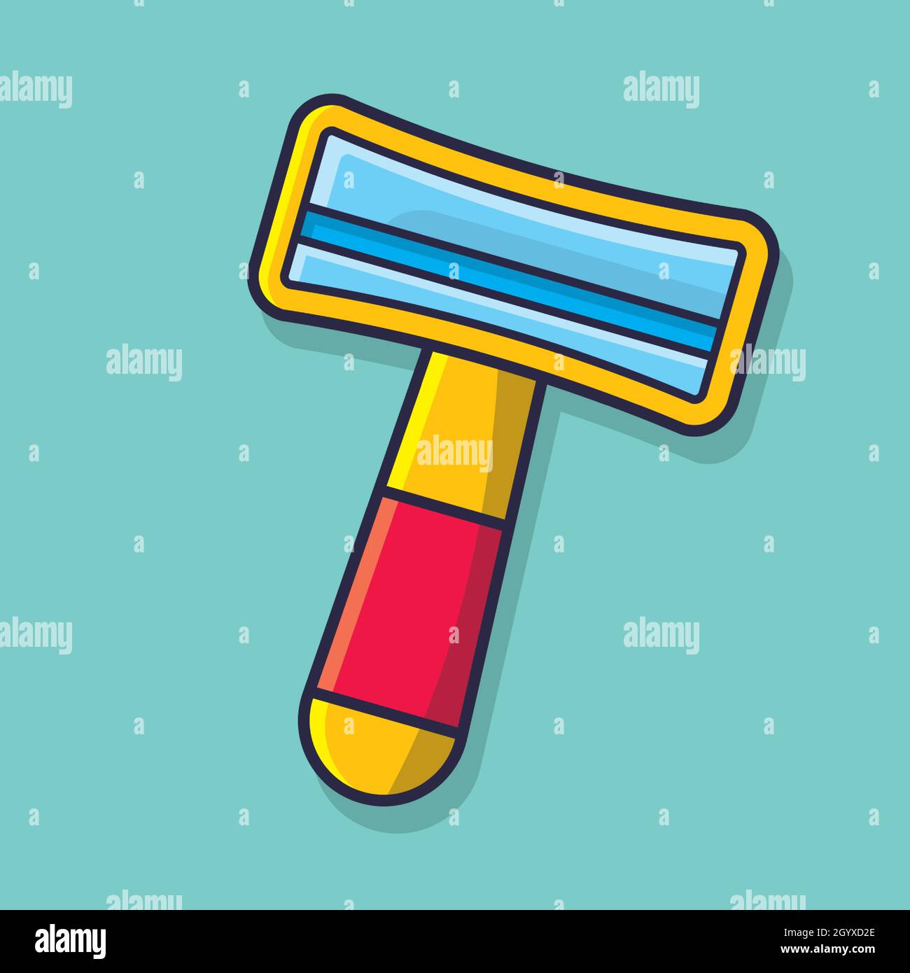razor isolated cartoon vector illustration in flat style Stock Vector ...