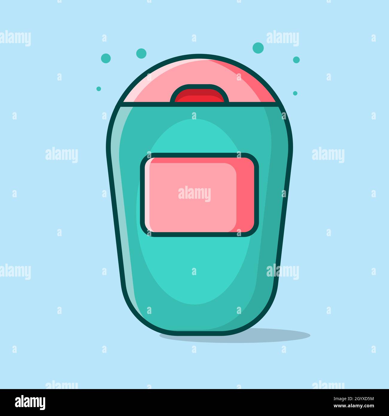 deodorant bottle isolated cartoon vector illustration in flat style ...