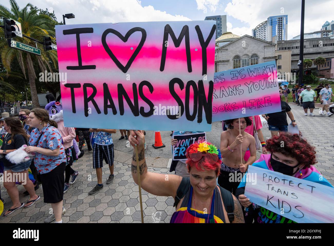 Transgender rights march usa 2021 hi-res stock photography and images ...