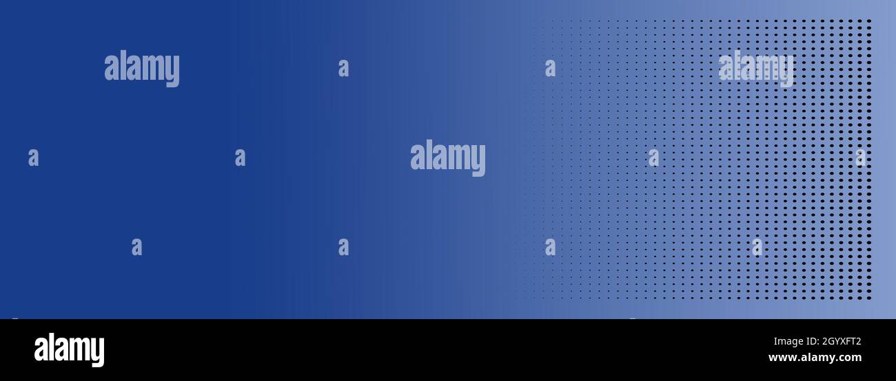 Abstract dark blue blurred gradient with black dot background. Dots ...