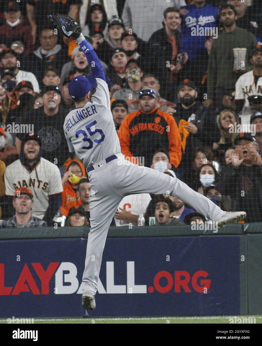 San Francisco, United States. 09th Oct, 2021. Los Angeles Dodgers Cody ...