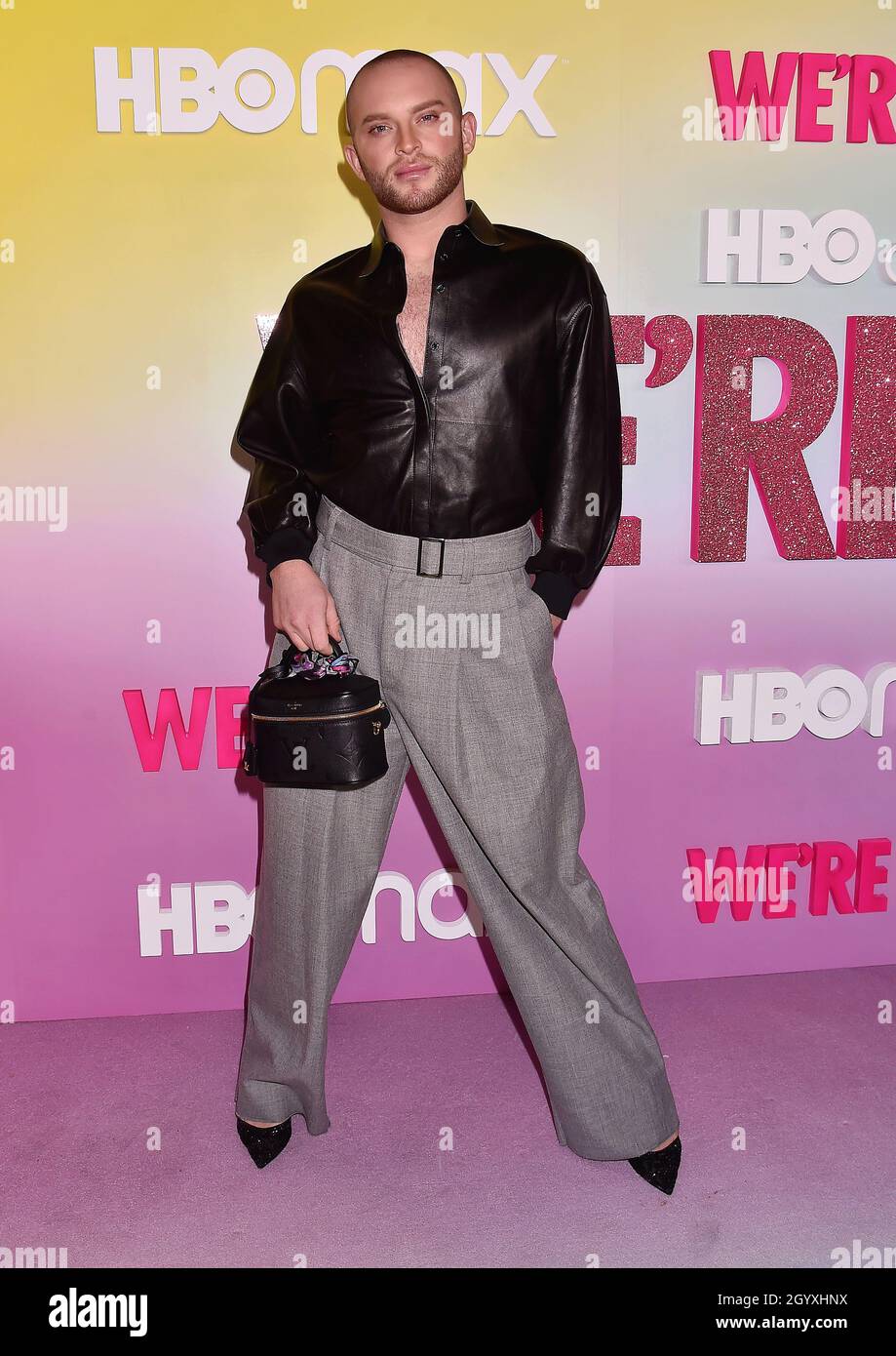 CULVER CITY, CA - OCTOBER 08: August Getty attends the Los Angeles Premiere Of Season 2 Of HBO's ...