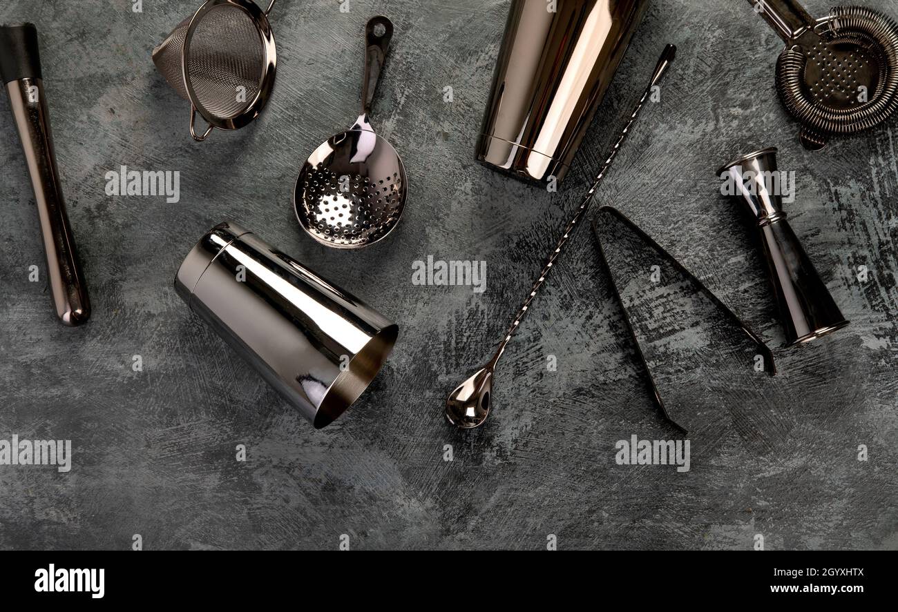 Bar tool strainer hi-res stock photography and images - Alamy