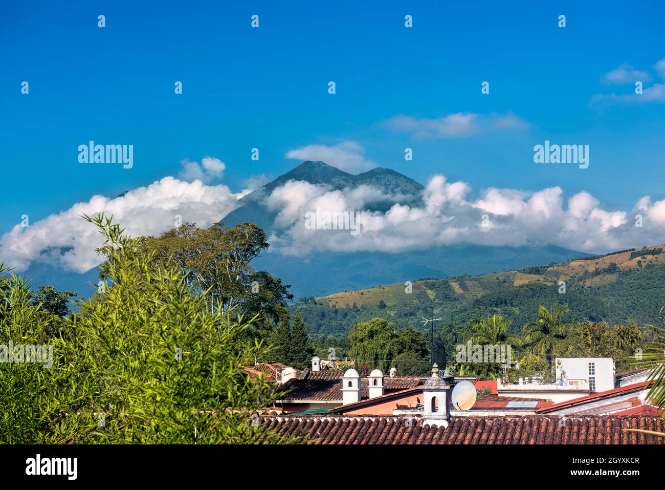 Acatenango volcano, Antigua, Guatemala Stock Photo - Alamy