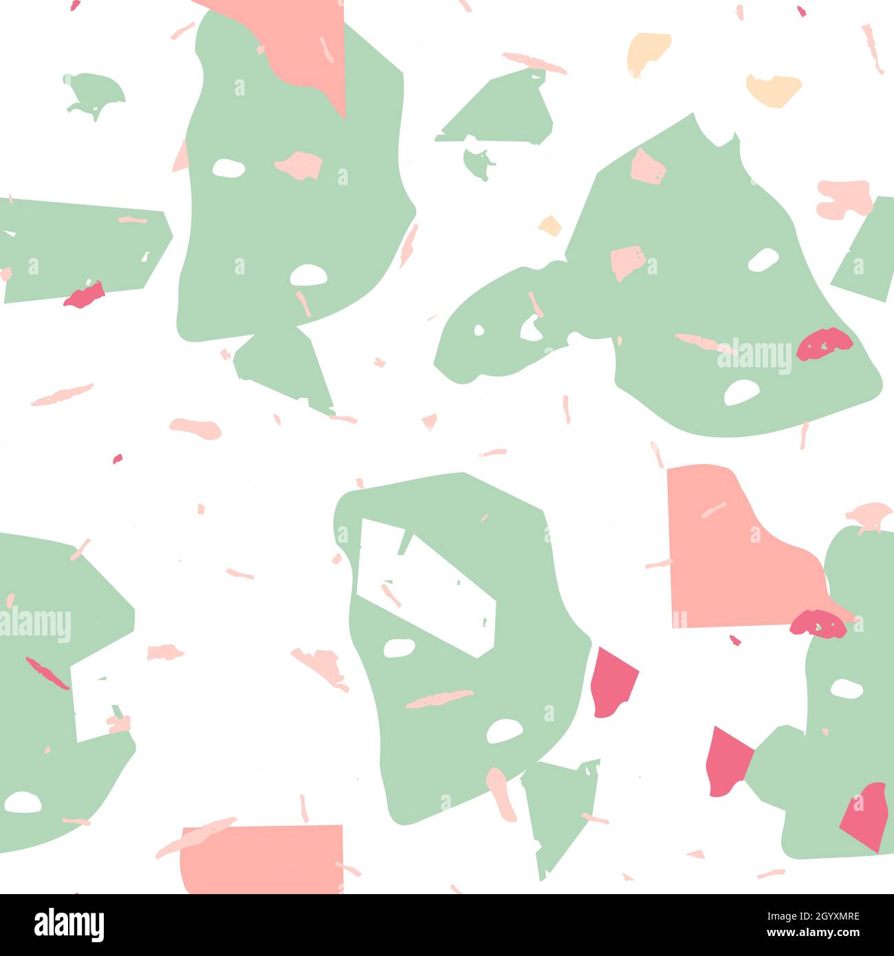 Terrazzo seamless pattern. Earthy minimalistic floor tile for interior ...