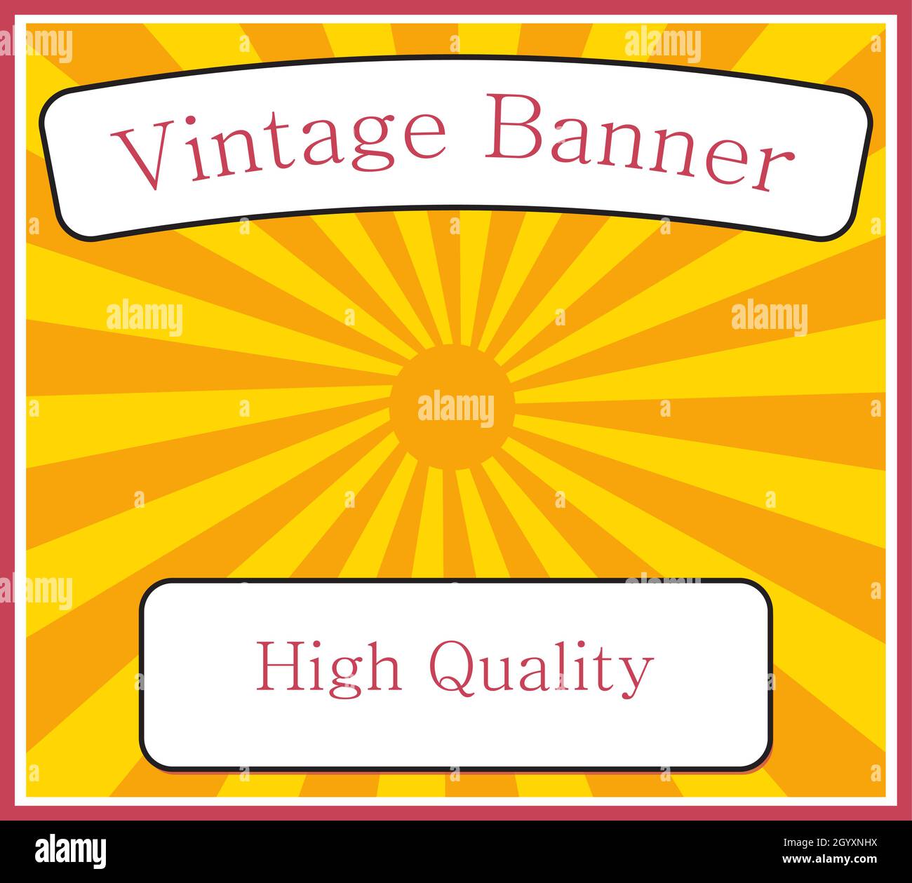 Illustration Vector Graphic of Vintage Banner High Quality good for ...