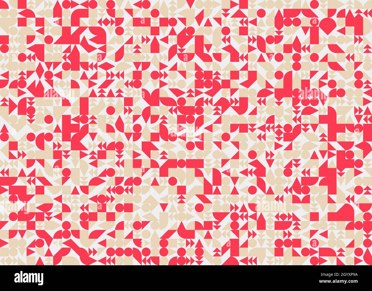 Abstract Geometrical generative computational art illustration Stock ...