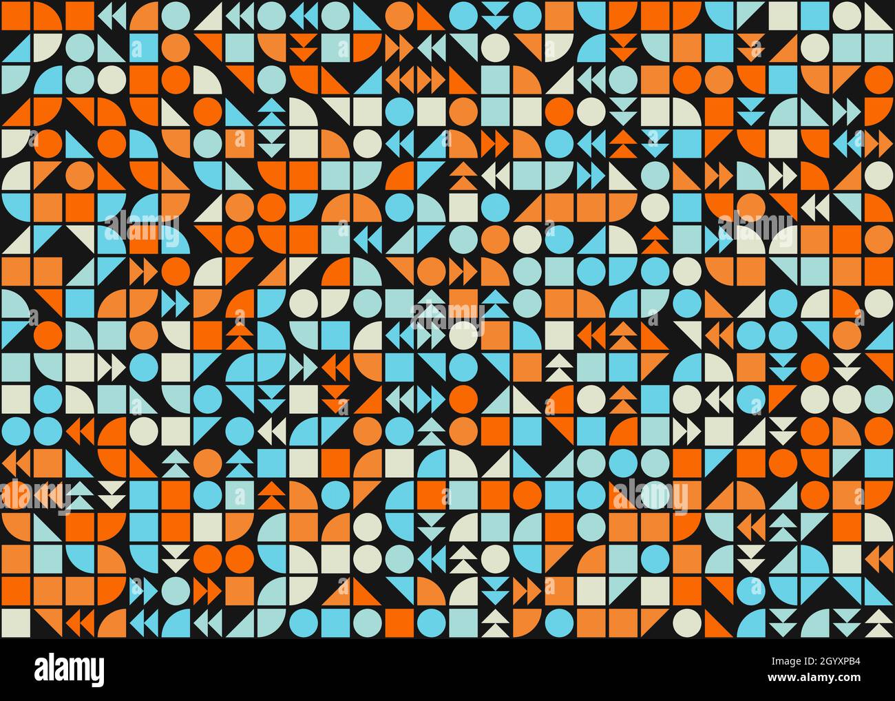 Abstract Geometrical generative computational art illustration Stock ...