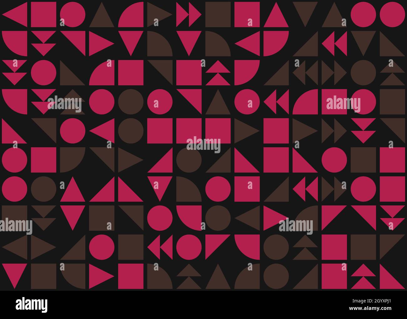 Abstract Geometrical generative computational art illustration Stock ...