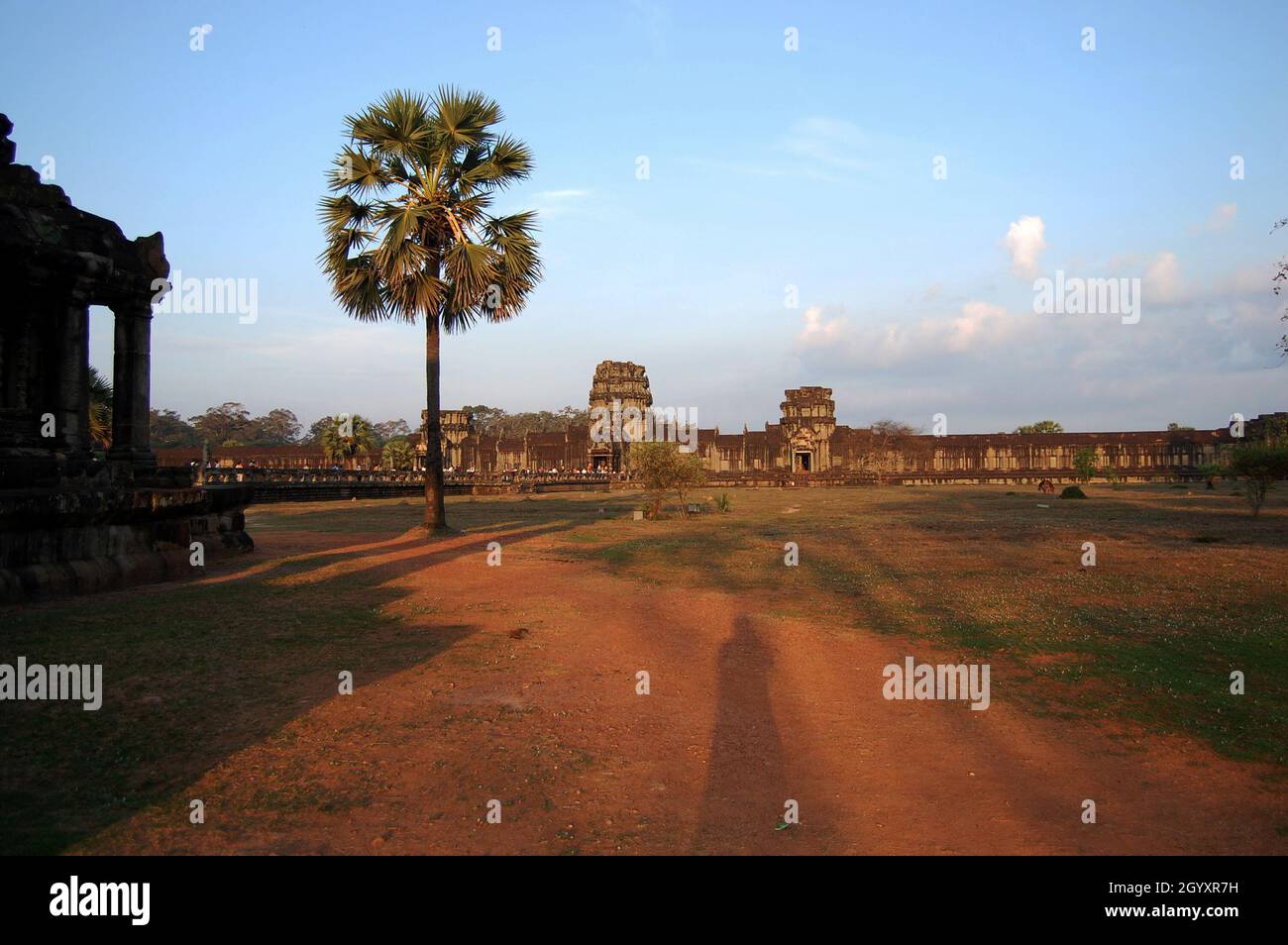 Ancient ruins antique building castle Khmer Empire of Angkor Wat for ...