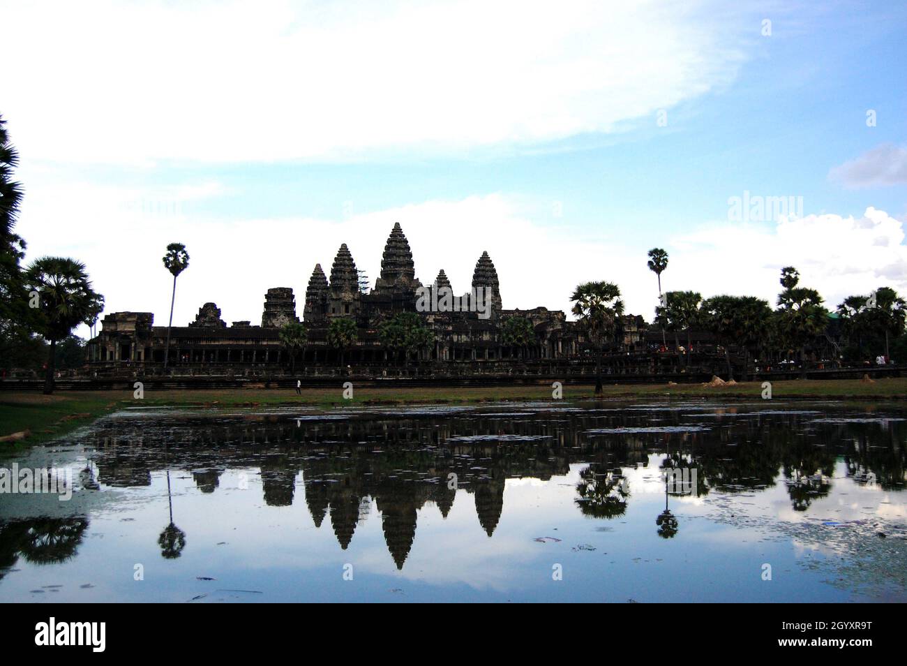 Ancient ruins antique building castle Khmer Empire of Angkor Wat for ...