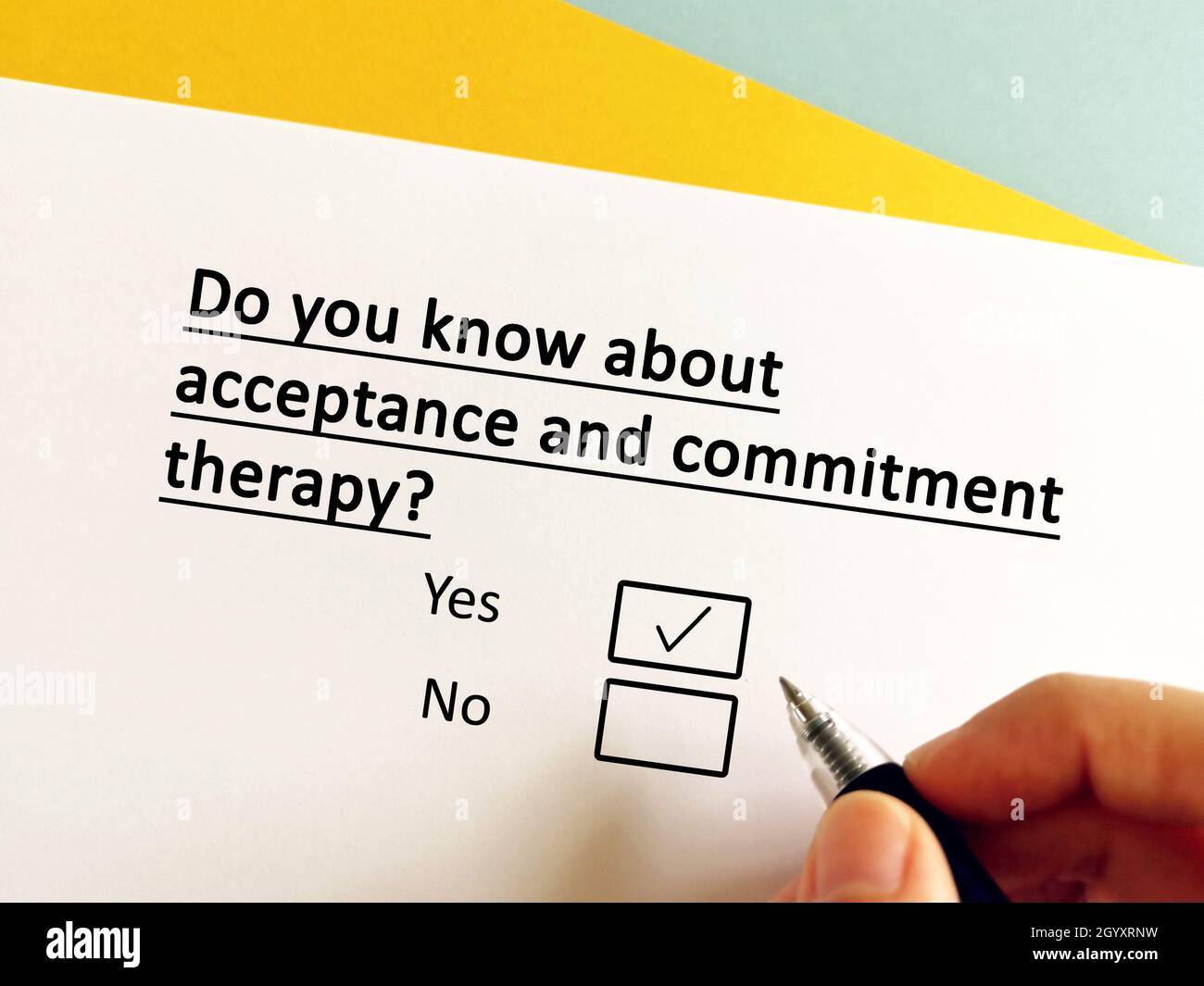 One person is answering question about psychotherapy. The person knows ...