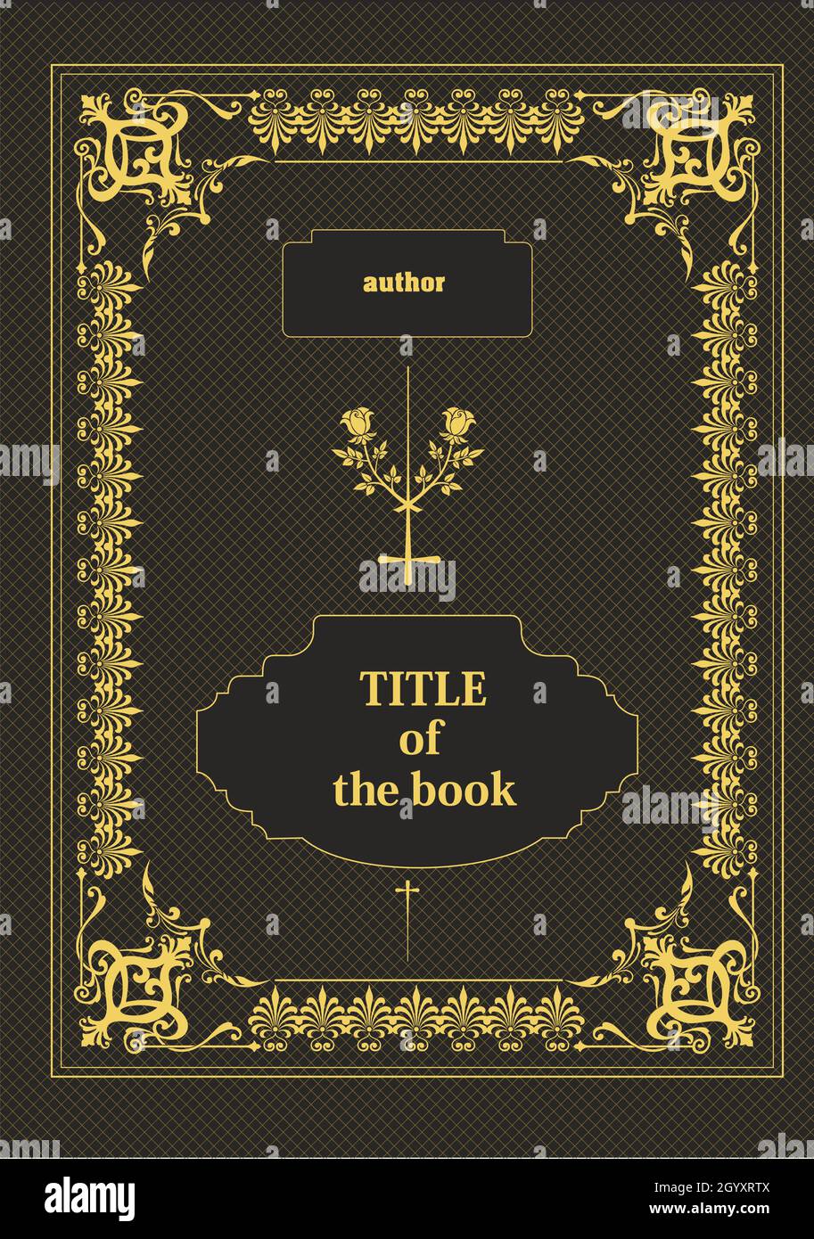 Book cover design elements. Vector Cover illustration Stock Vector ...