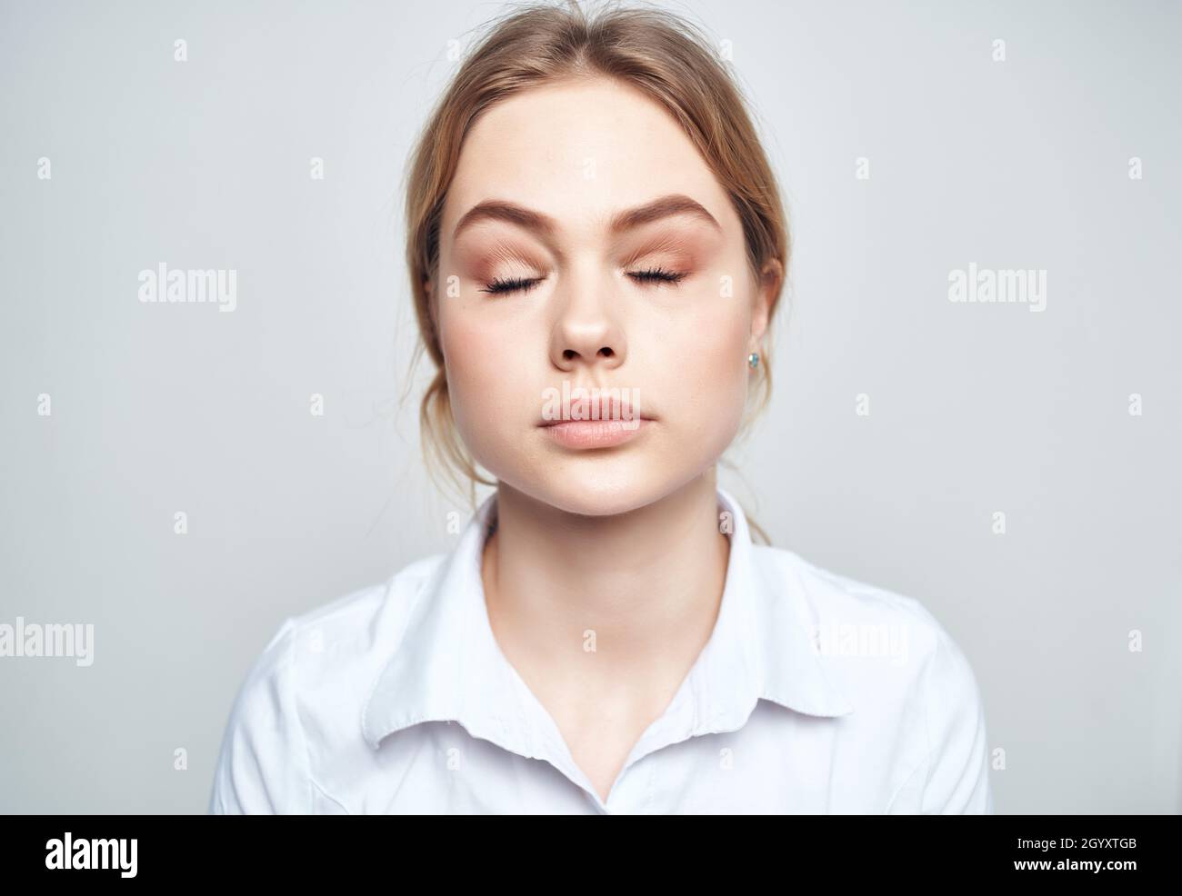 female doctor health diagnostics analysis isolated background Stock ...