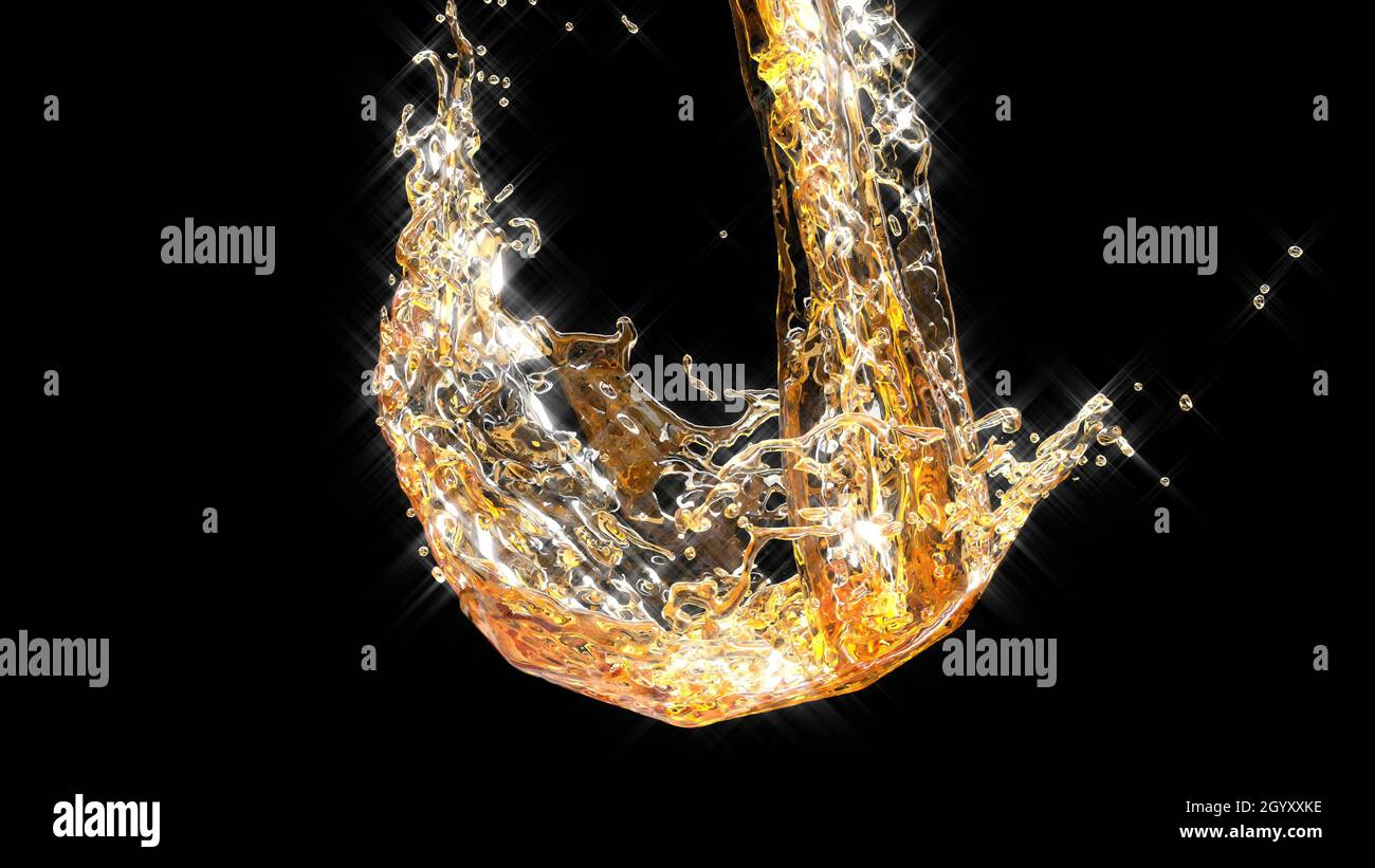 Stream water on black slow hi-res stock photography and images - Alamy