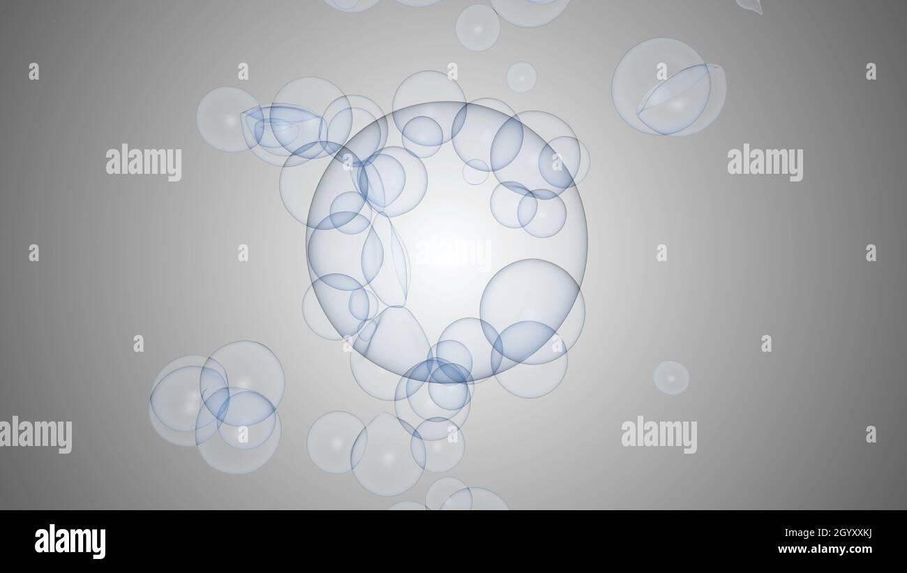 Cell division biology in 3d style research health science concept 3d ...