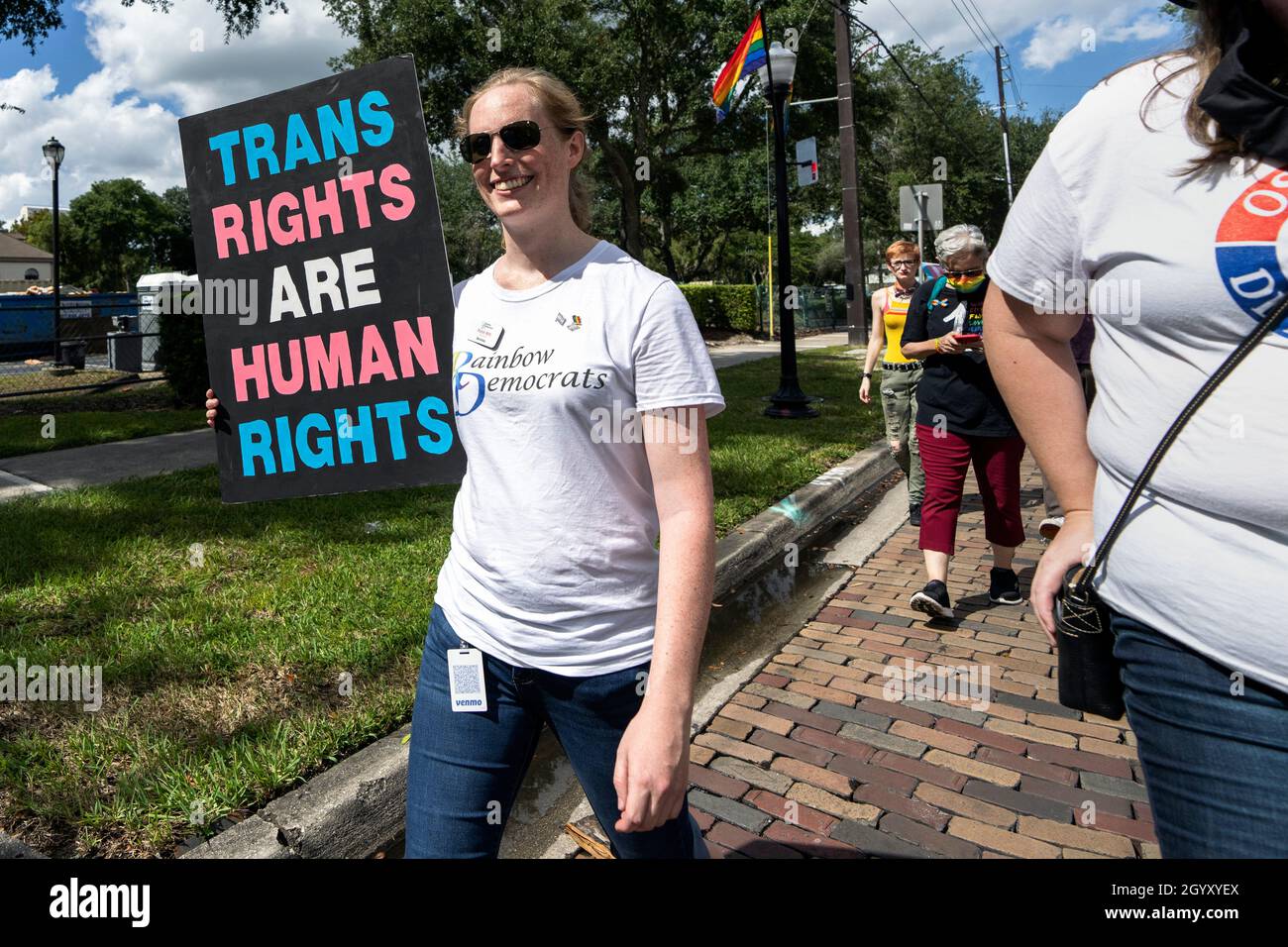 Trans placards usa hi-res stock photography and images - Alamy