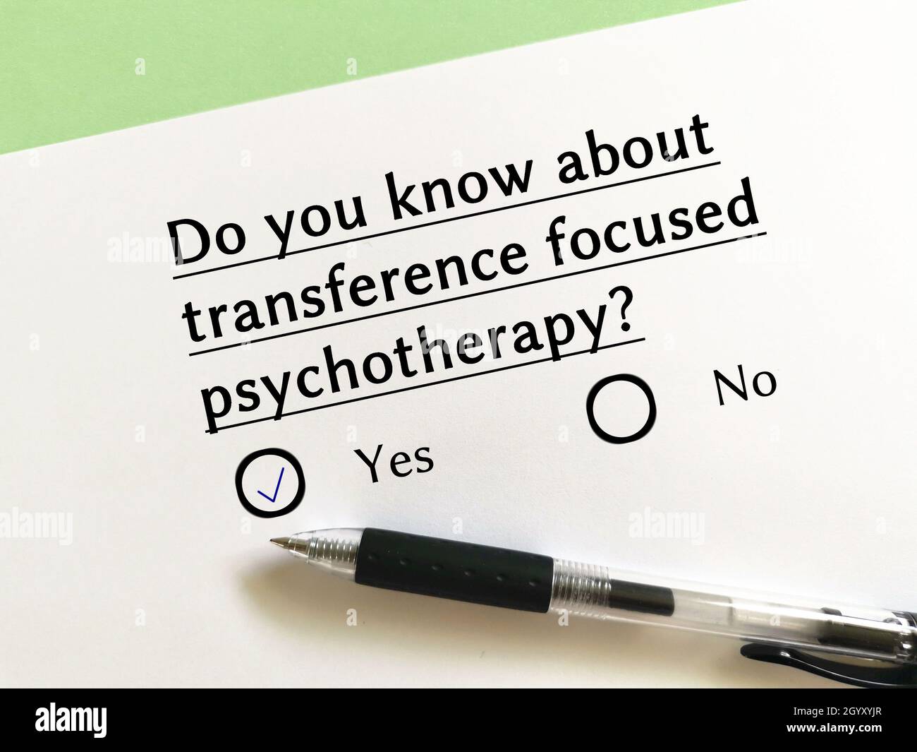 Transference focused psychotherapy hi-res stock photography and images ...