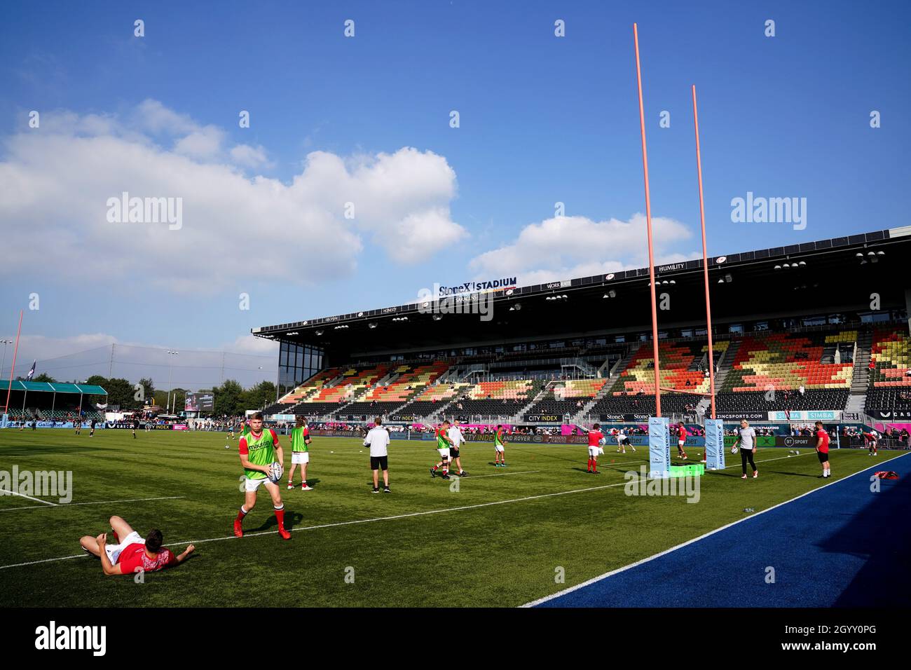 A general view of the StoneX stadium before the start of the match ...