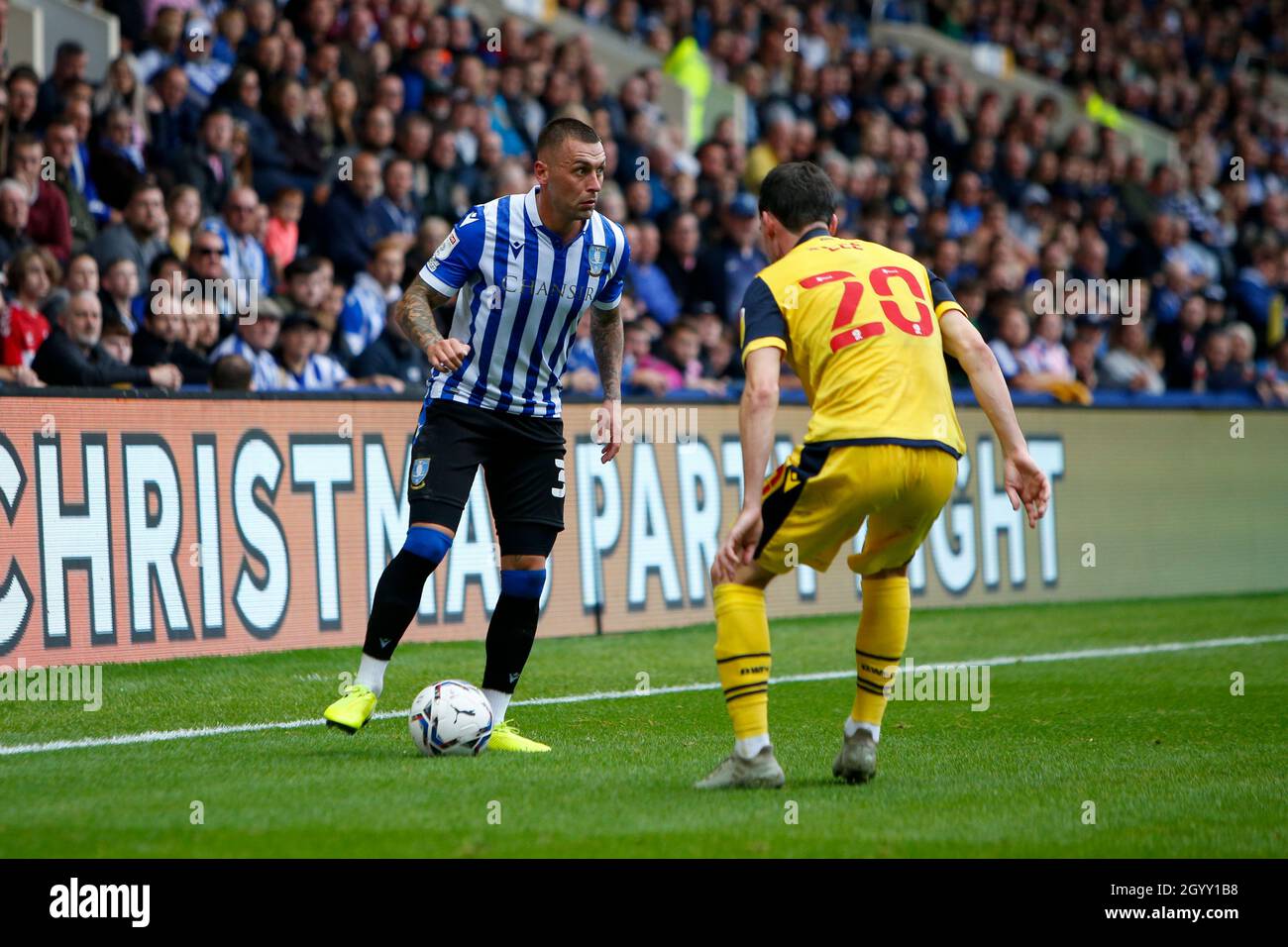 Jack Hunt #32 of Sheffield Wednesday and Kieran Lee #20 of Bolton ...