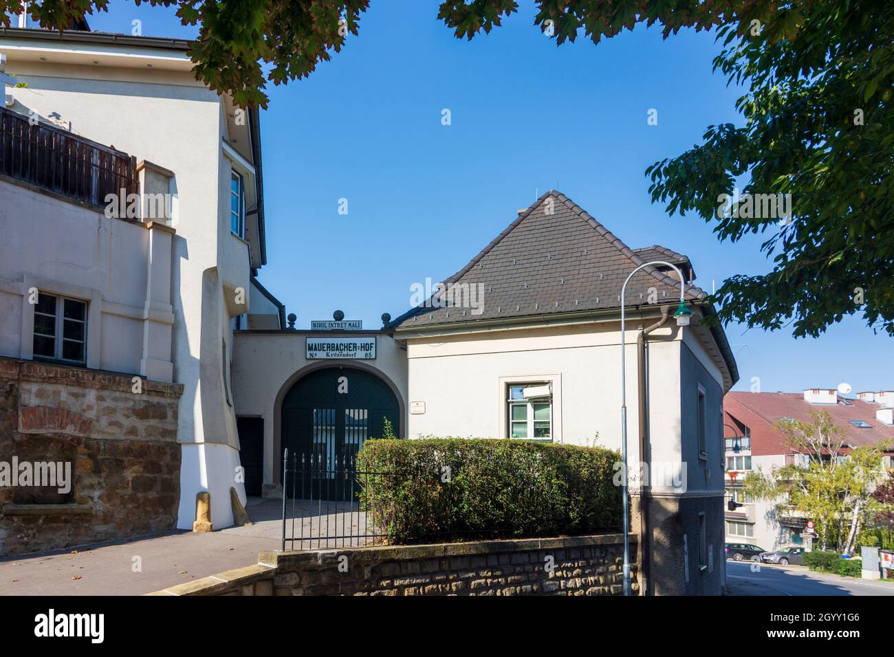 Vinery mauerbacher hof in wienerwald hi-res stock photography and ...