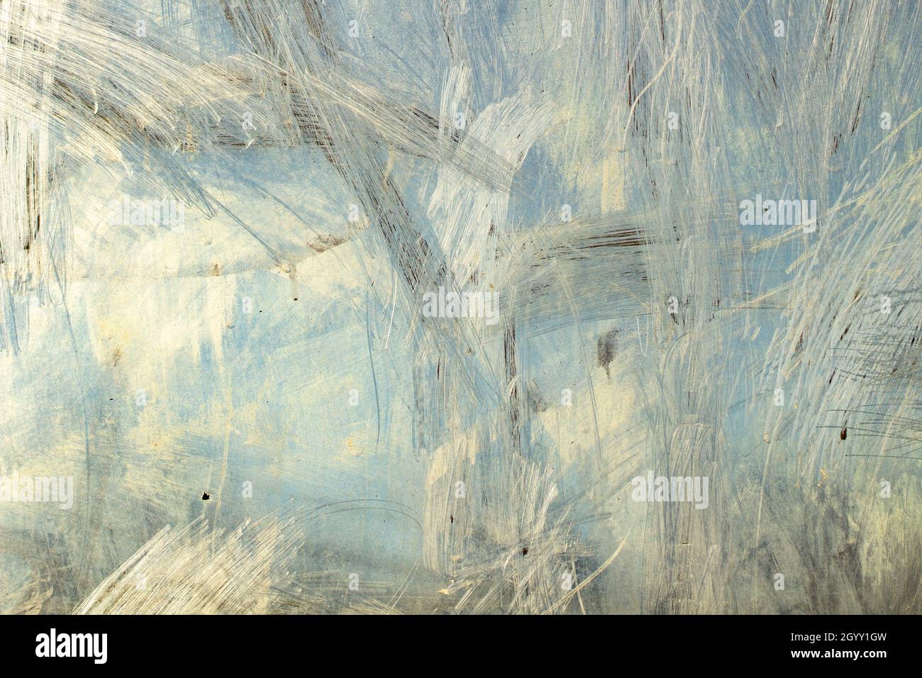 Dirty plastic. Scratched surface. Details of vandalism. The texture of ...