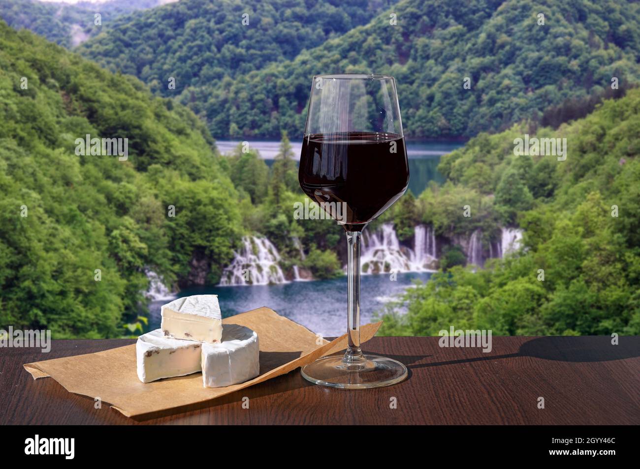 Red cascade hi-res stock photography and images - Alamy