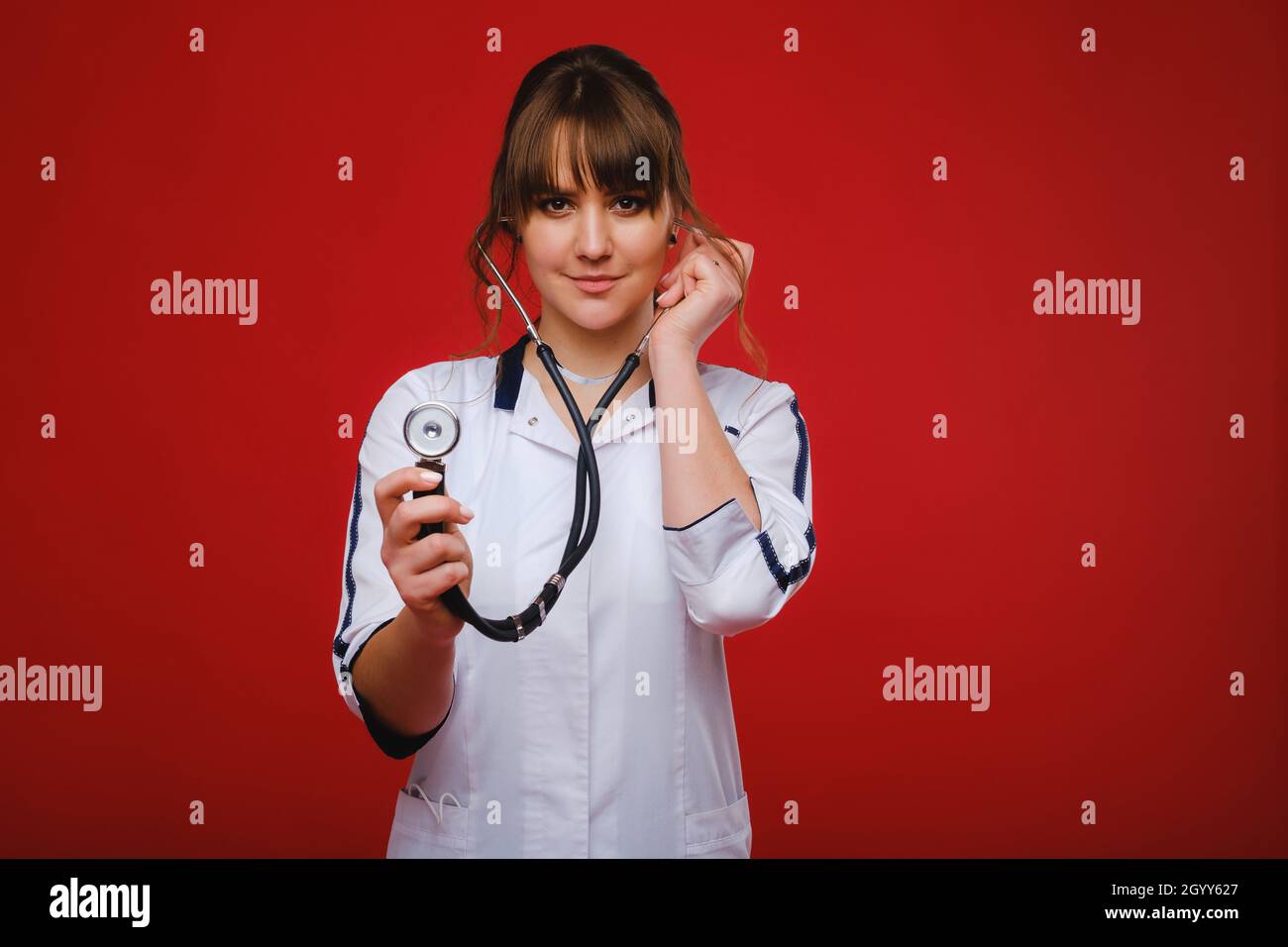 success smart medical doctor working with operating room as concept ...