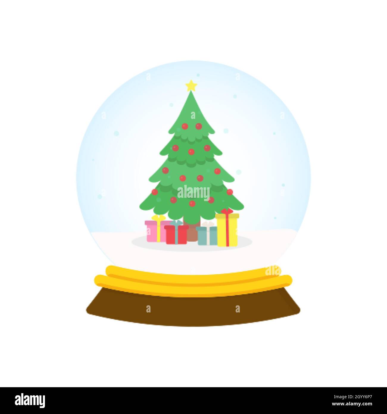 A snow globe is a transparent sphere Cut Out Stock Images & Pictures ...