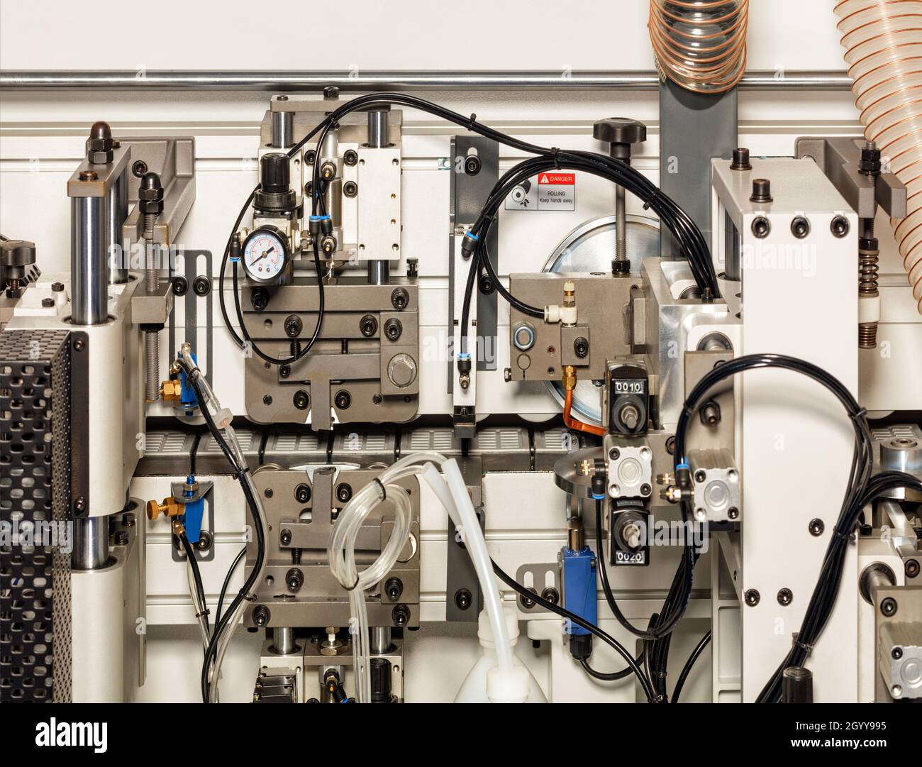 The mechanism and internal structure of a modern woodworking machine ...