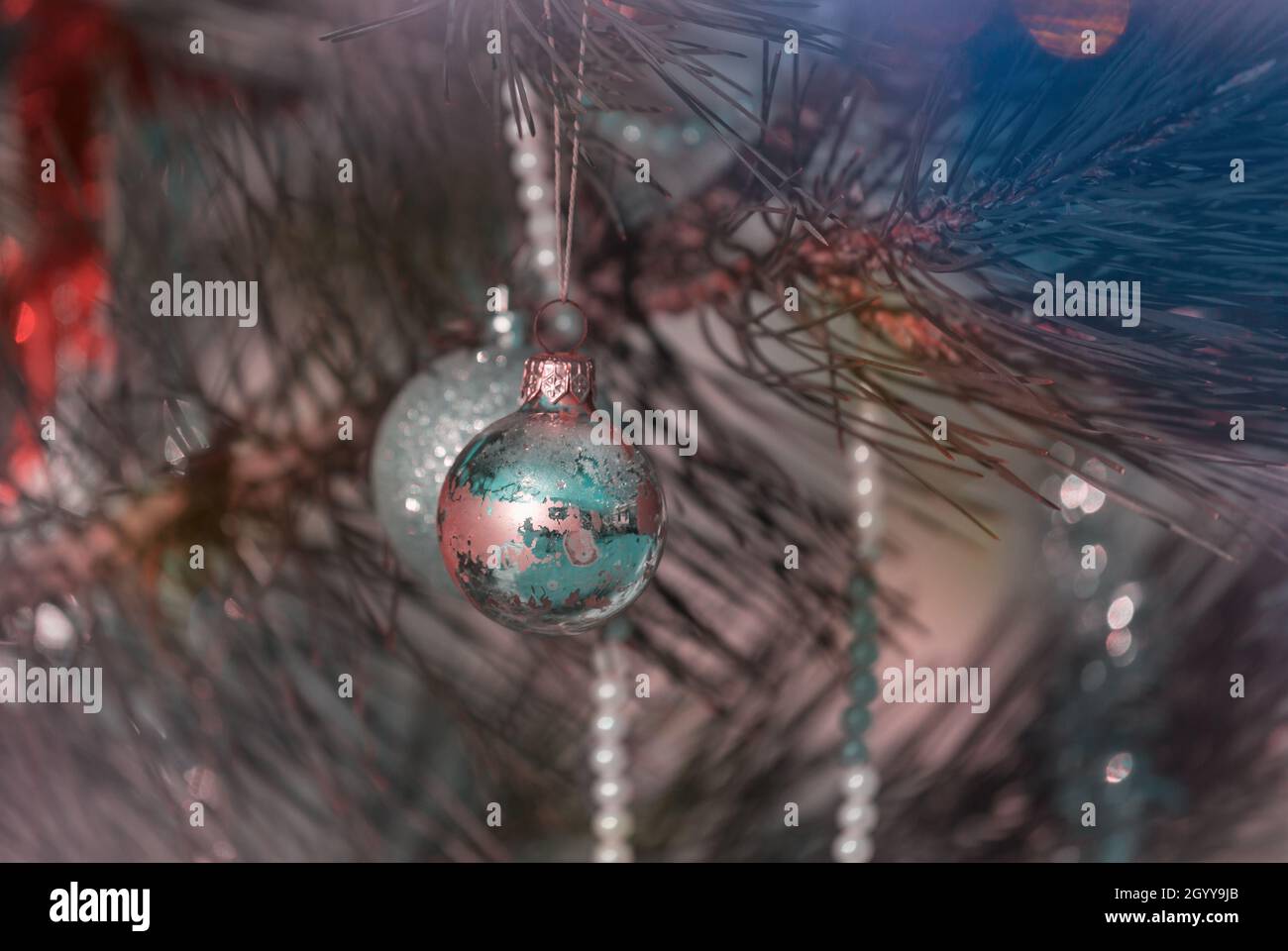 Beautiful traditional Christmas decor closeup Stock Photo - Alamy