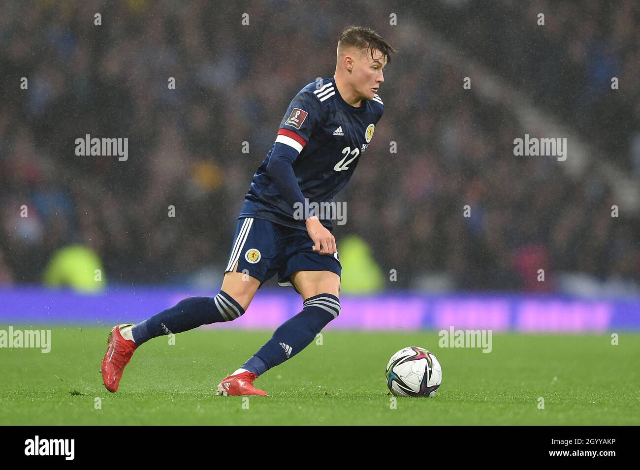 Glasgow, Scotland, 9th October 2021. Nathan Patterson of Scotland ...